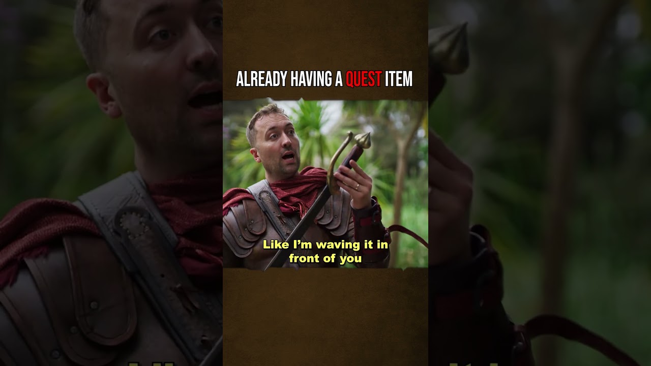 That weird moment in RPG's when the NPC is talking about an item you already have #gaming #shorts