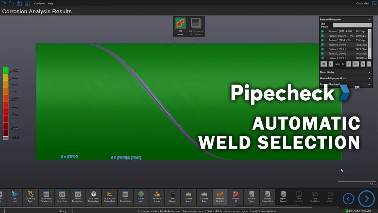 Pipecheck Detect Weld Function - Creaform's NDT Solution