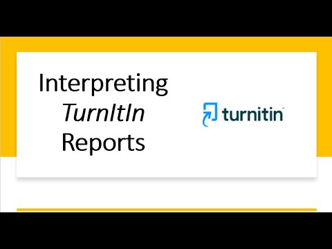 Interpreting Similarity from Turnitin Reports