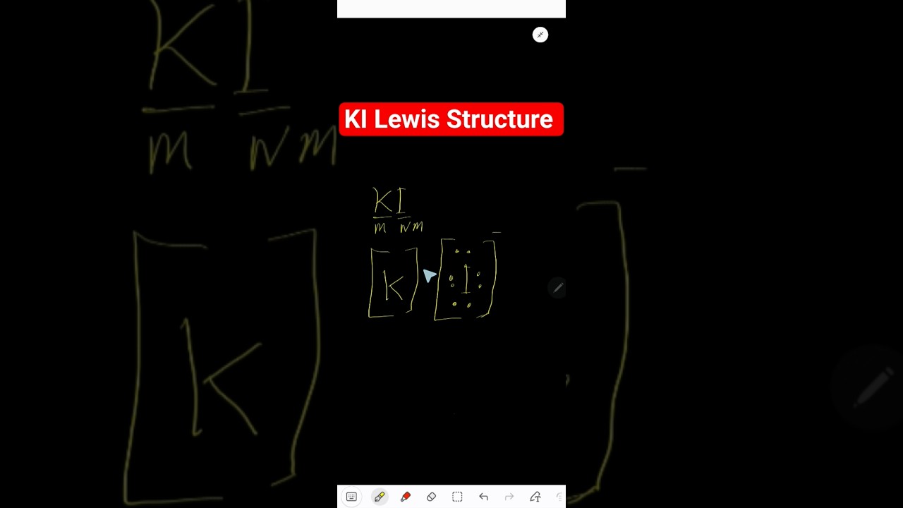 KI Lewis Structure Explained | Potassium Iodide Dot Structure Step-by-Step