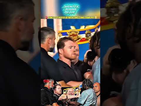 #danawhite stepping in to break up #caneloalvarez after he shoves #terencecrawford