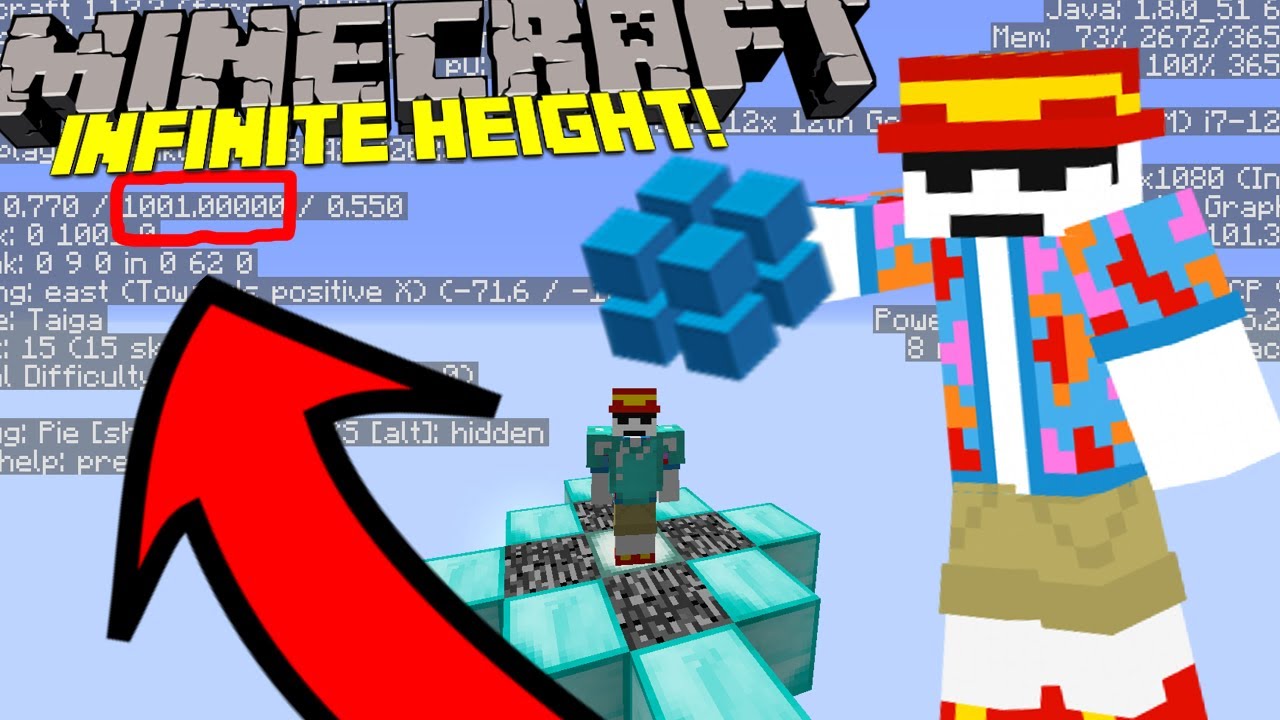 INFINITE HEIGHT | Cubic Chunks Mod (Review)