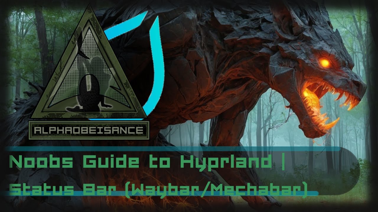 A Noobs Guide to Hyprland | Installing Status Bar (Waybar/Mechabar)