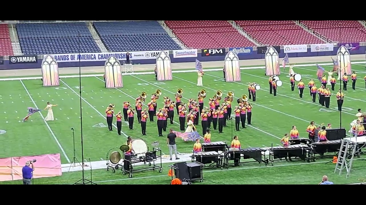 Pride of Pattonville band at Bands of America Competition - A Gothic Glow - 10/17/2025