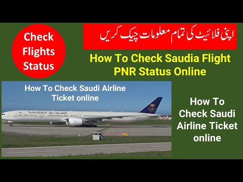How to Check Indigo Flight PNR Status IHOW TO CHECK SAUDI AIRLINES E-TICKETIFlight PNR Status Check