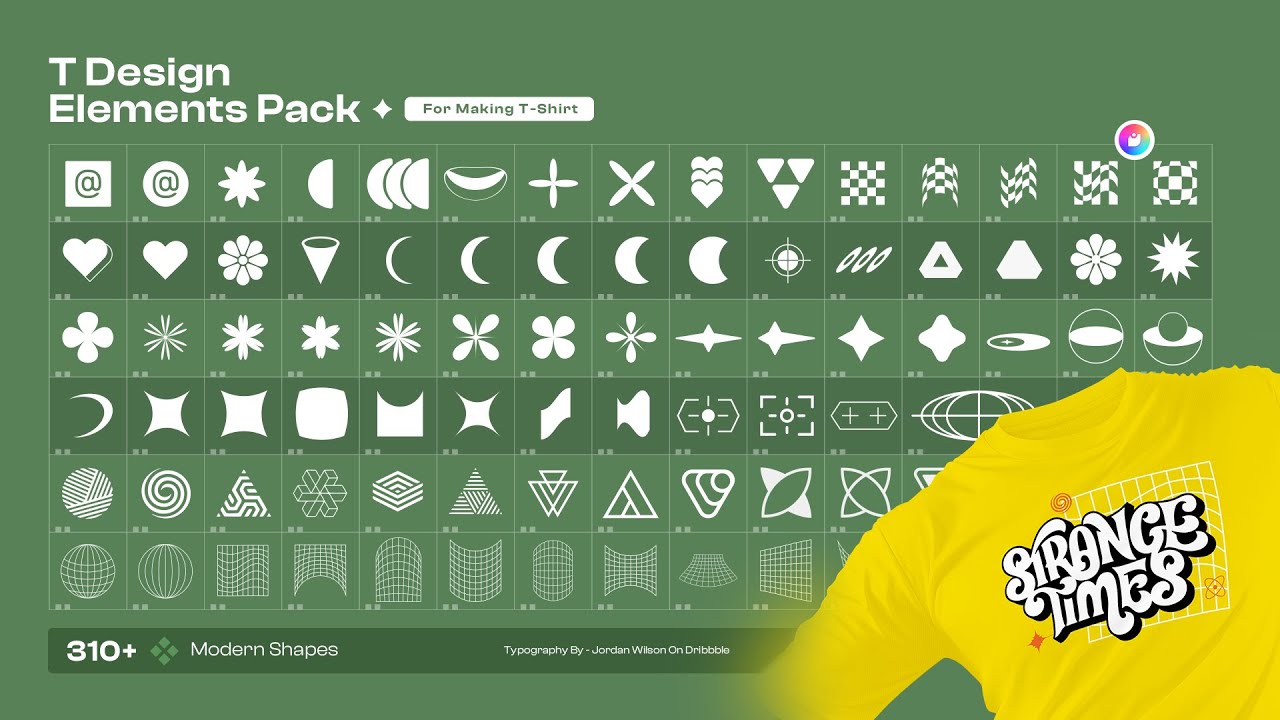 T Design Elements Pack ✦ For Making T-Shirt 👕