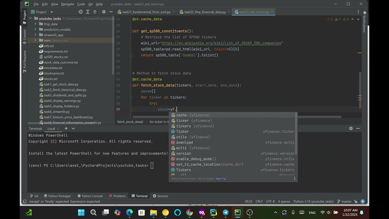 Analyzing market performance in 2024 using Python and Streamlit Part 2