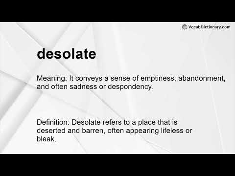 desolate Meaning