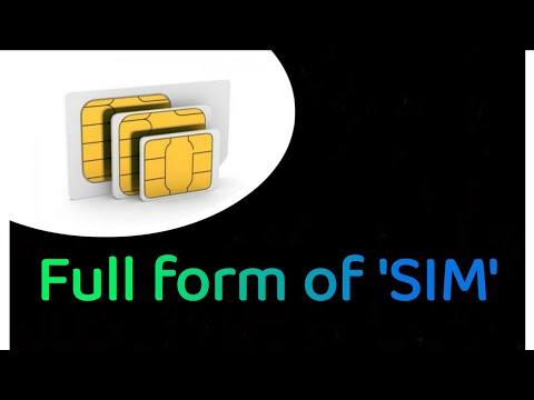 SIM // Full form of SIM