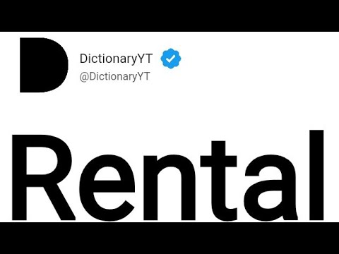 Rental Meaning in English