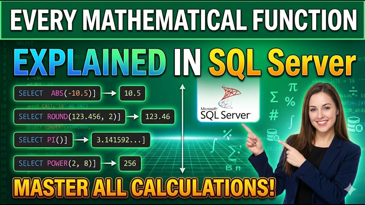 51 Every Mathematical Function Explained in SQL Server