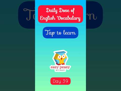 Easy Peasy | Day 39 | Differentiate & Discriminate | English Vocabulary | #shorts #meaning