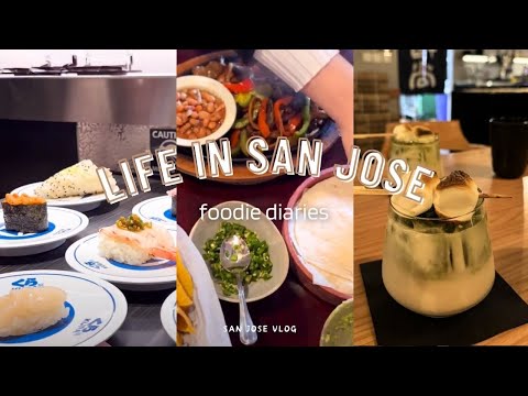 [San Jose vlog] Kura Sushi | Pedro's Mexican | Left Bank | Drunken Monk #bayareafoodie
