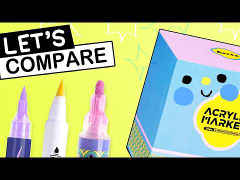 Let's Test PAINT PENS: Arrtx Acrylic Markers! β¨