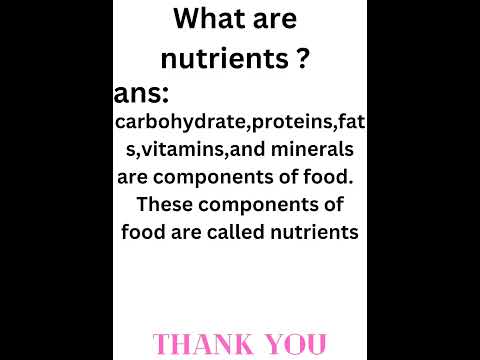 what are nutrients? see the answer#shorts