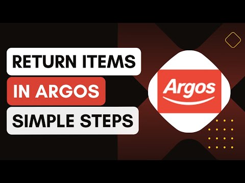 How Do I Return An Item To Argos !
