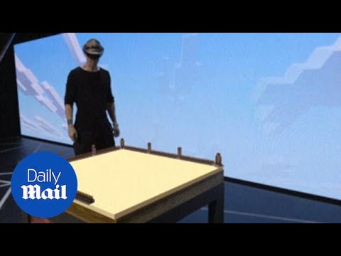 Microsoft presents its HoloLens augmented reality headset - Daily Mail