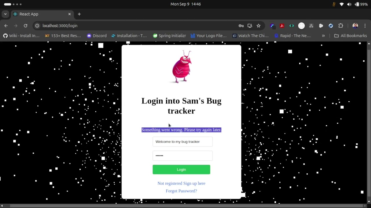 Bug Tracker project (Styling Shadcn,Reactjs frontend ,backend Spring Boot, MySQL)