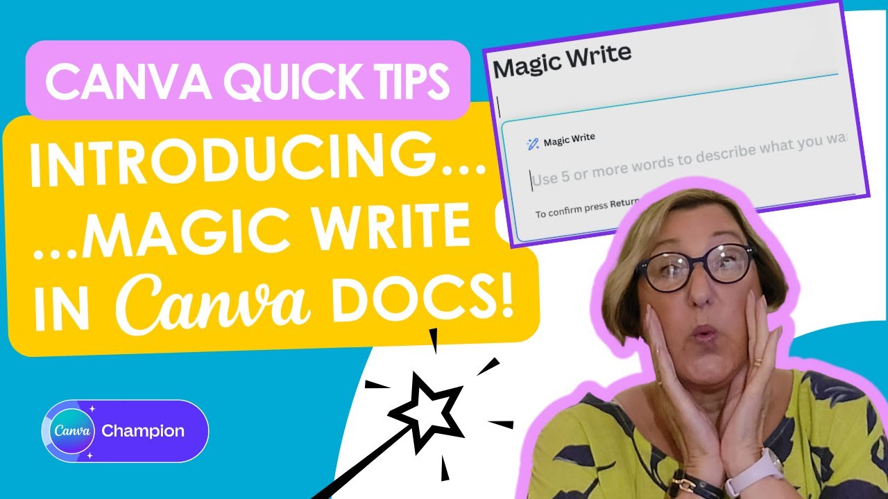 Introducing Magic Write AI in Canva Docs - The Best Way To Save Time Writing Content