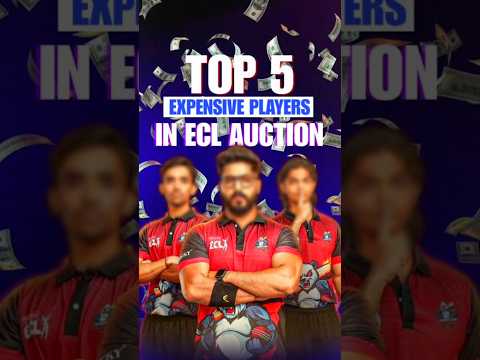 ECL Season 3 เคเฅ Top 5 Expensive Players Entertainers Cricket League T10 #shorts
