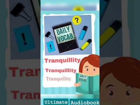 Tranquillity #shorts #vocabulary #audiobook #pronounce