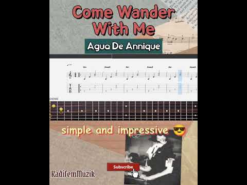 Agua De Annique-Come Wander With Me | Fingerstyle | Guitar |
