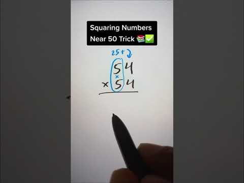 Squaring Numbers Near 50 Trick
