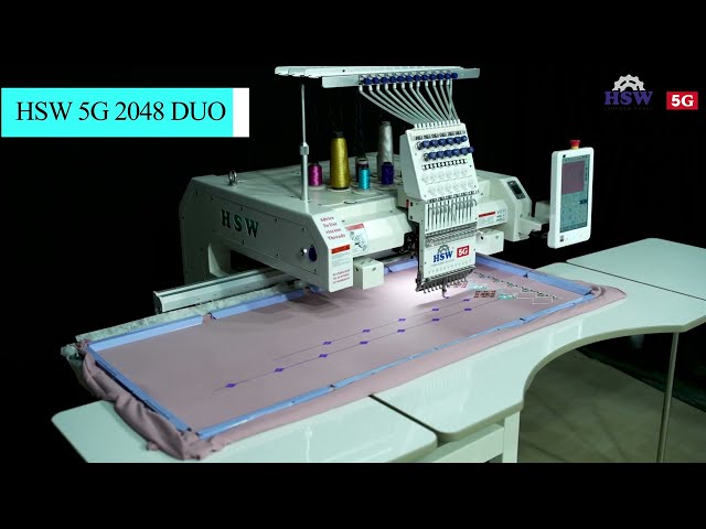 Computerized Embroidery Machine - HSW Model 2048-5G Single Head 12 ...