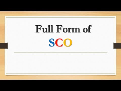Full Form of SCO || Did You Know?