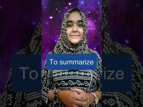 Ways to say In conclusion | Other ways to say | Ways to say