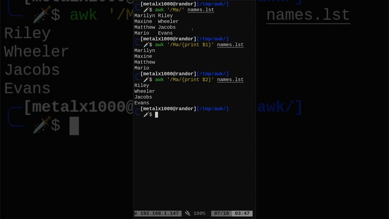05 AWK Tutorial Short