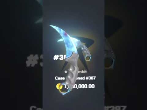 Juicy pulls 1 MILLION $ Karambit blue GEM 💎 #csgo #gambling