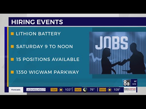 JOB BOARD: Upcoming hiring events
