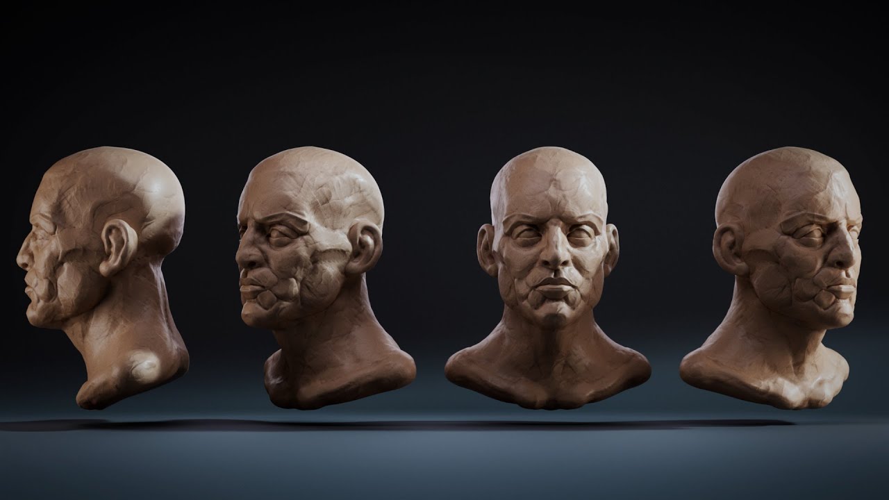 Eyes of Lamia | Male Head Sculpt Timelapse