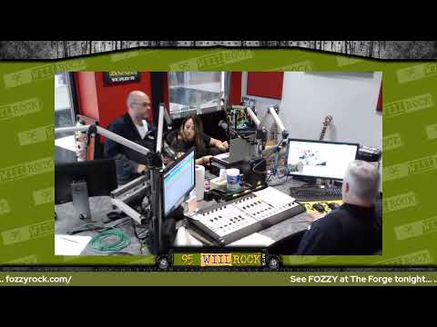 WIIL ROCK Morning Show - Chris Jericho of FOZZY in studio - 95 WIIL ROCK