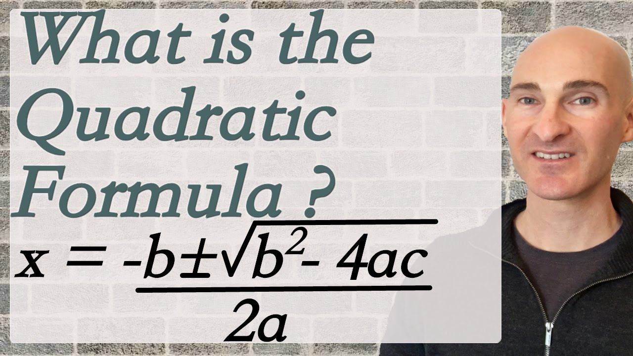 Quadratic Formula - When to Use?