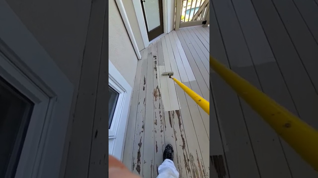 CINCINNATI DECK WITH PEELING PAINT IS ENCAPSULATED AND LOCKED-DOWN BY THE WORLDS TOUGHEST DECK ARMOR