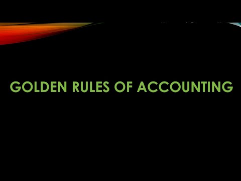 #Simple and #Easy Definition #Golden Rules of Accounting