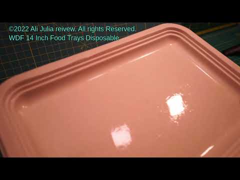 WDF 50 Pack 14 Inch Food Trays Disposable (product video review)