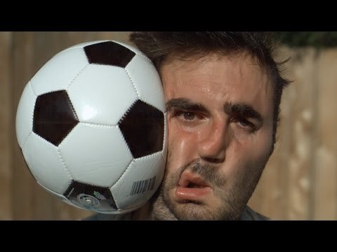 Watch This Dude Get Hit In the Face with a Soccer Ball in Slow Motion