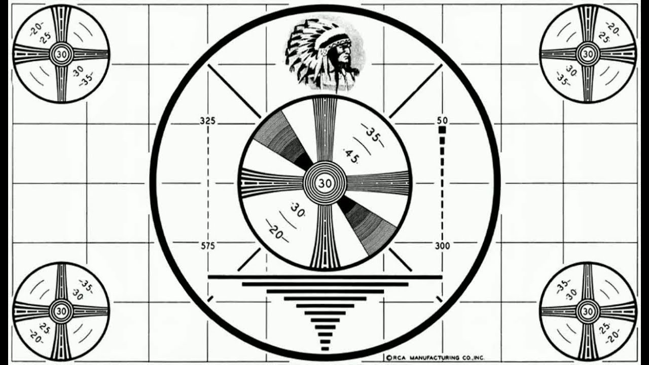 Indian-head Test Pattern (1 Hour)