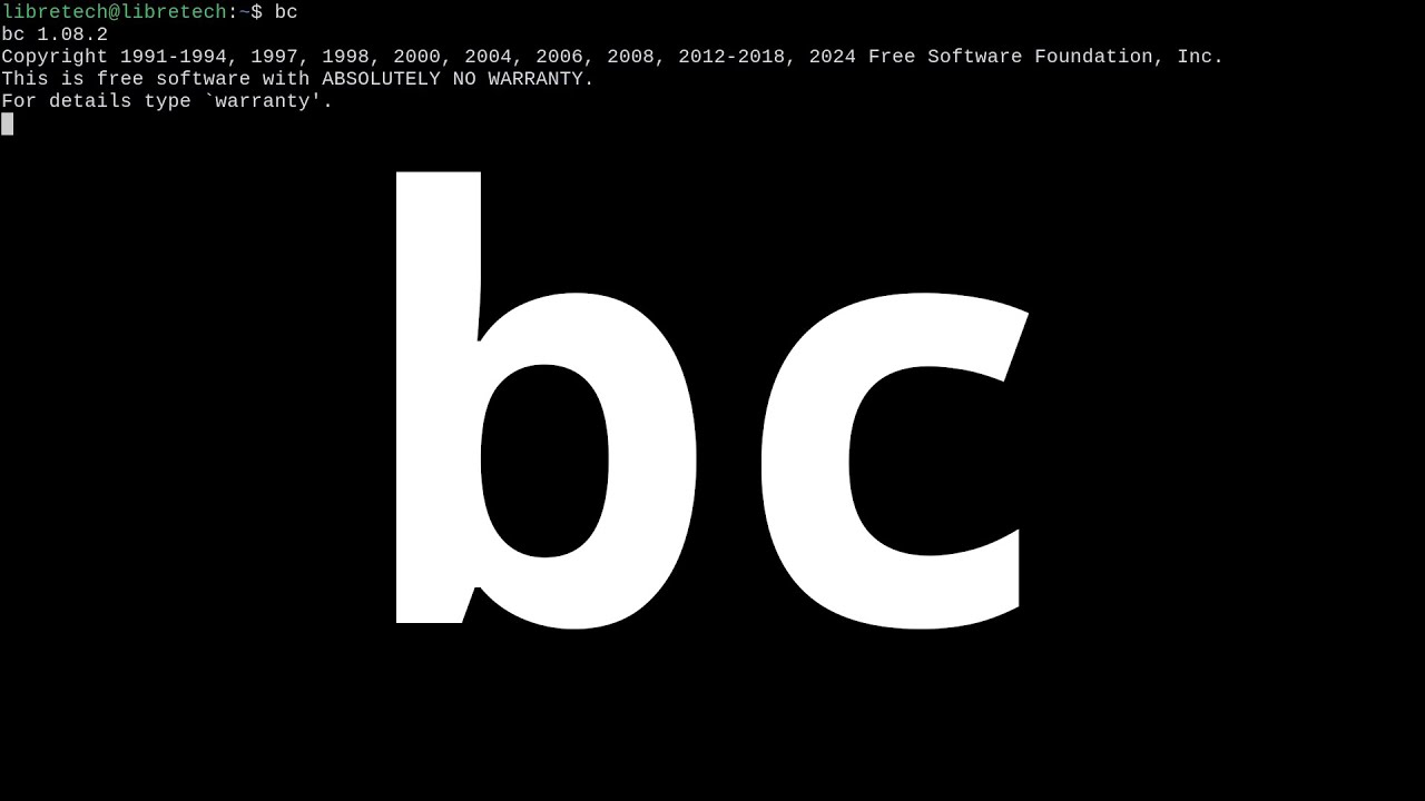Basics of GNU bc (Arbitrary Precision Calculator)