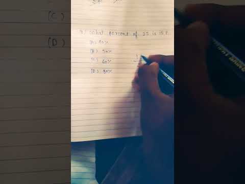 what percentage of 25is 15
