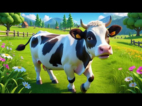 Mini Cow goes Moo Moo | Farm Animal Song for Kids | Fun Moo Rhyme for Toddlers