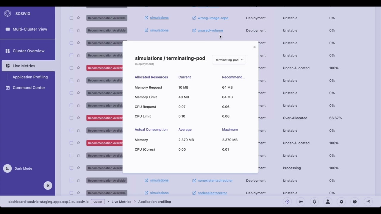 Application Profiling Demo