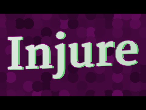 INJURE pronunciation • How to pronounce INJURE