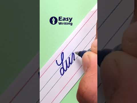 Lux (Soap) - Write Lux in English cursive | cursive handwriting practice #shorts