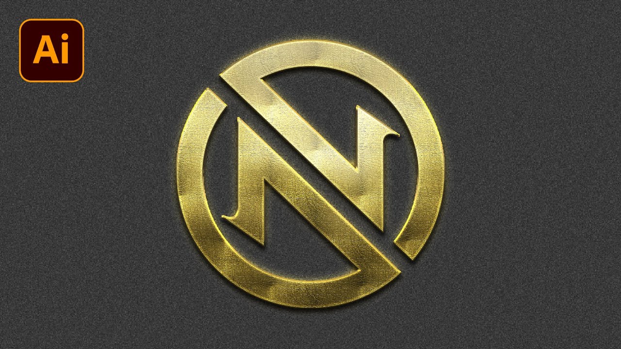 Letter Logo Design Process | Logo Design In Illustrator | N Logo Design | Adobe Illustrator Tutorial