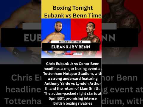 what time is the Boxing Tonight Benn vs Eubank jr