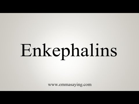 How To Say Enkephalins